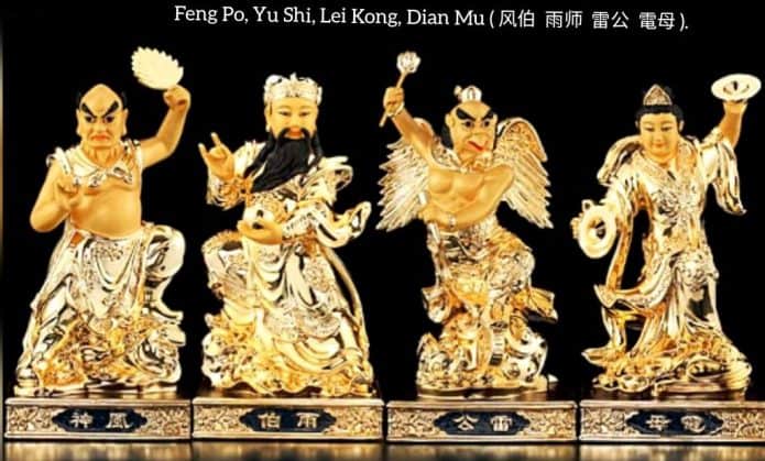 Patung Dewa Feng Po, Yu Shi, Lei Kong & Dian Mu » Agama & Kepercayaan ...
